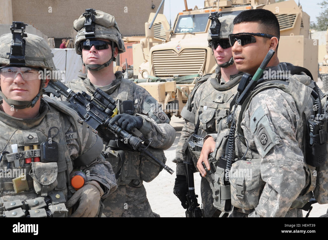 U.S. Army Pfc. Christopher Schulte (left), Sgt. Daniel Ames, Spc. Brent ...