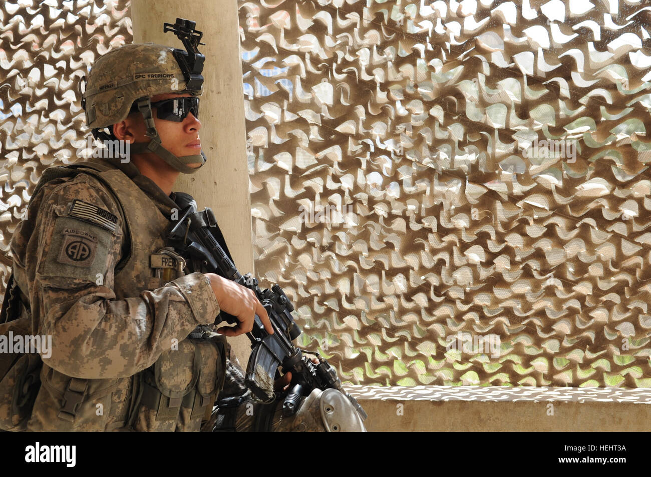 U.S. Army Spc. Jeffrey Frerichs of Able Battery, 1st Battalion, 319th ...