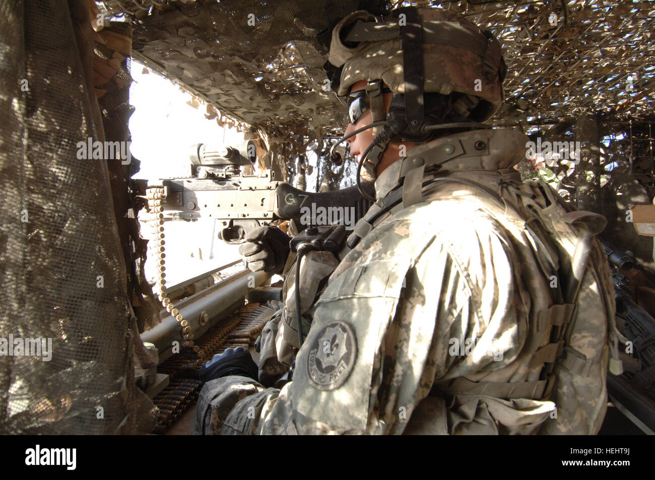 A U.S. Army Soldier from 2nd Squadron, 2nd Striker Cavalry Regiment ...