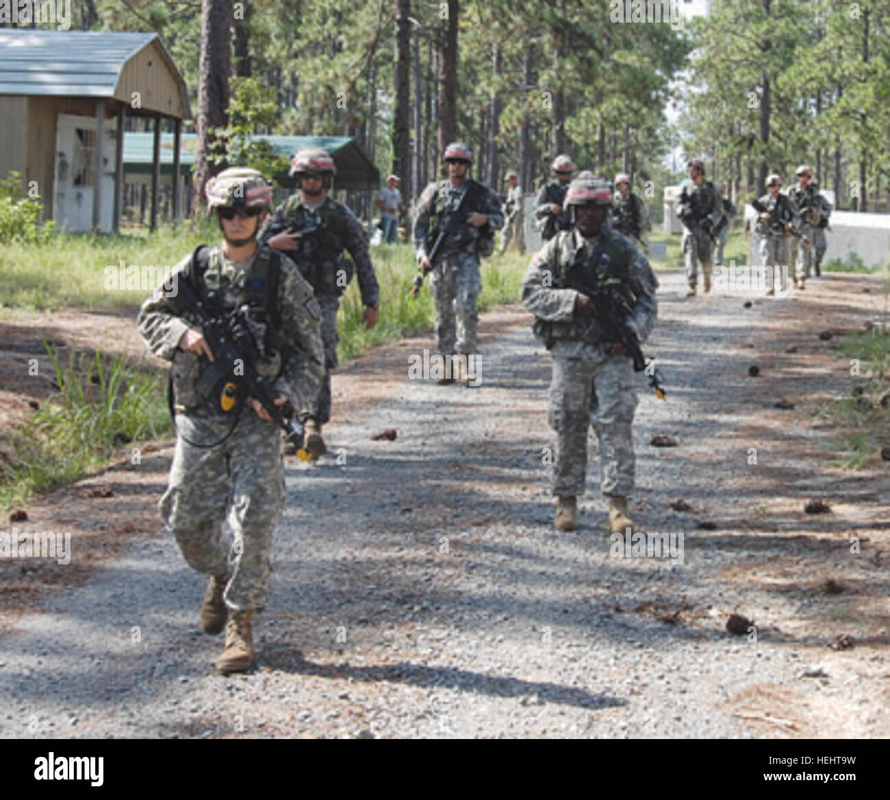 A team of Soldiers attend the Fort Polk Warrior Leadership Course move ...
