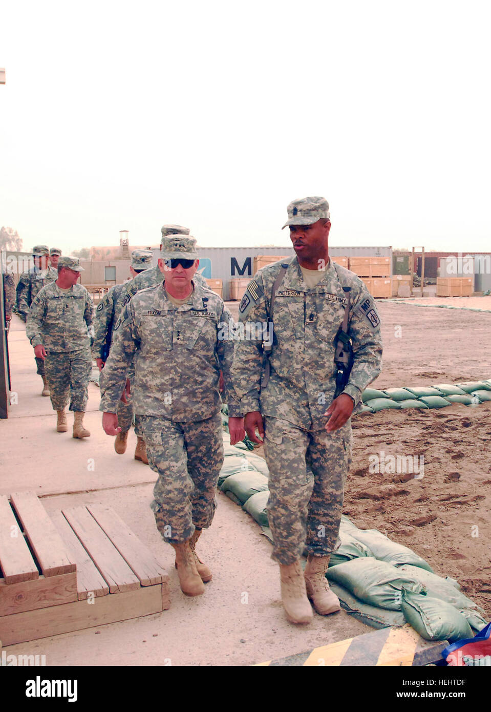 Command Sgt. Maj. Norwood Patterson III (right), command sergeant major ...