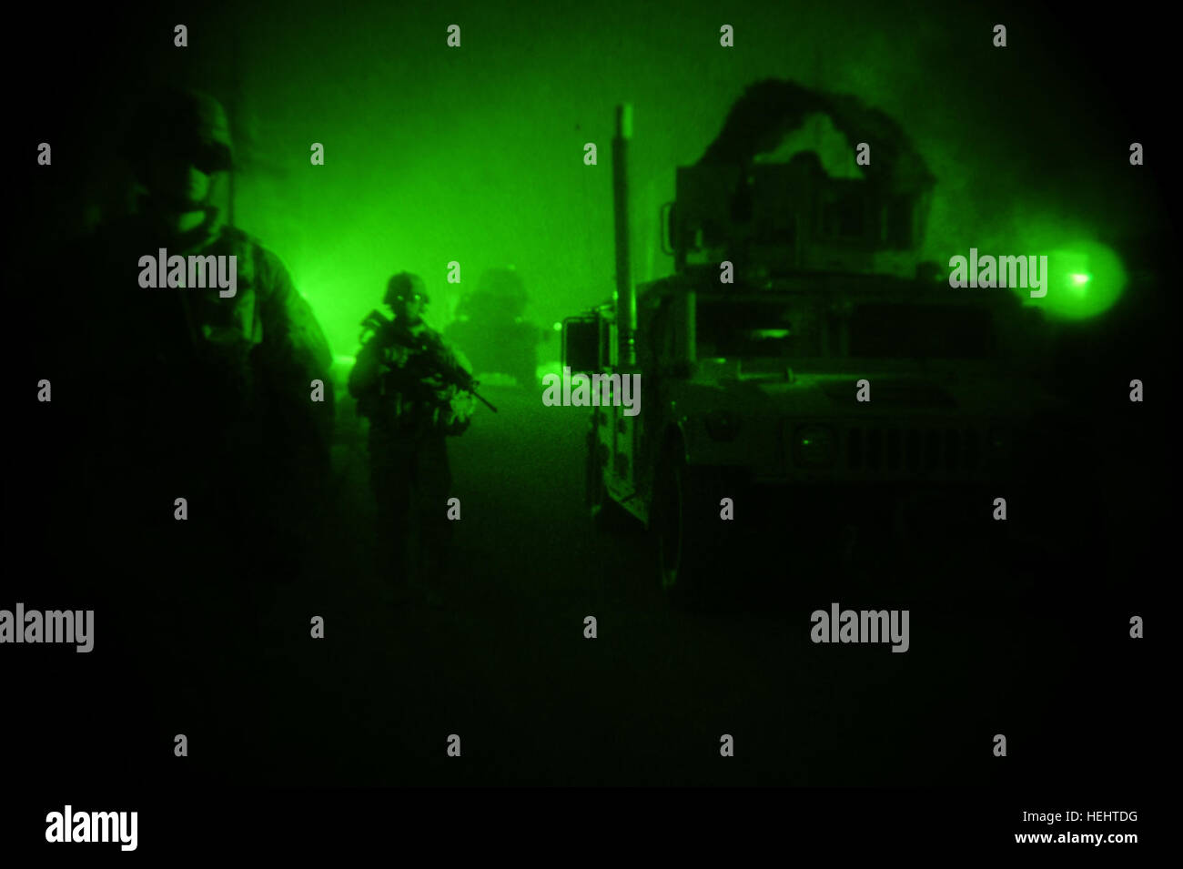 U.S. Soldiers assigned to Alpha Company, 1st Combined Armor Battalion ...
