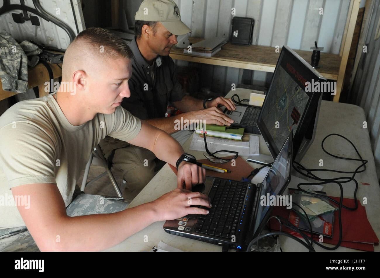 U.S. Army Pfc. Shawn Miller from Visalia, Calif., of Brigade Special ...