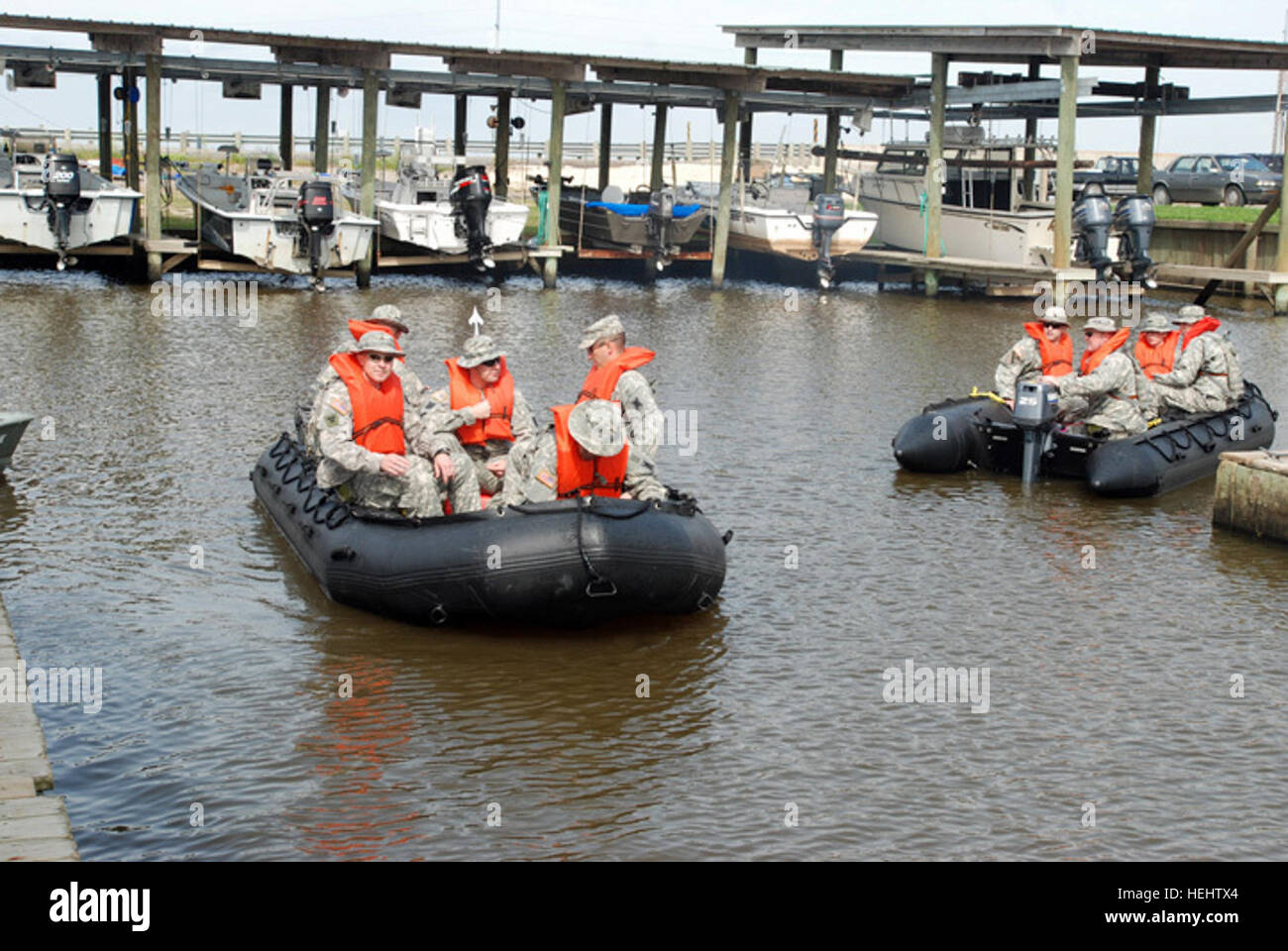 Members of the Louisiana National Guard's 3rd Battalion, 256th Infantry ...