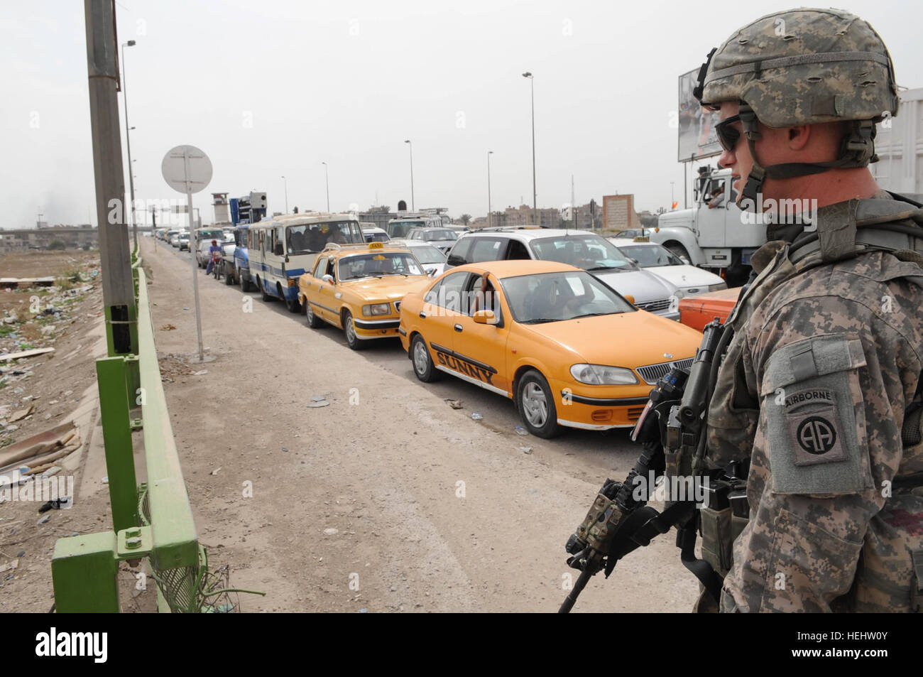 A U.S. Soldier of Brigade Special Troops Battalion, 3rd Brigade Combat ...