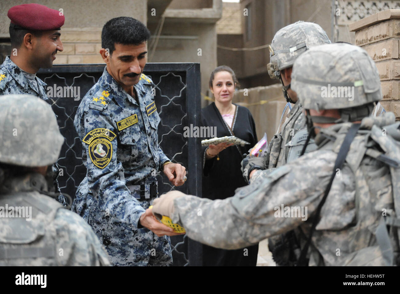 Iraqi national police Brigadier General Ali Ibraheem Dabown, Commander ...