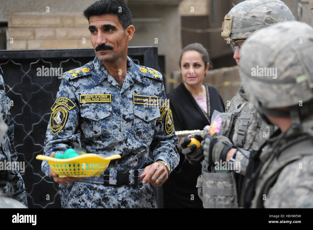 Iraqi national police Brigadier General Ali Ibraheem Dabown, Commander ...