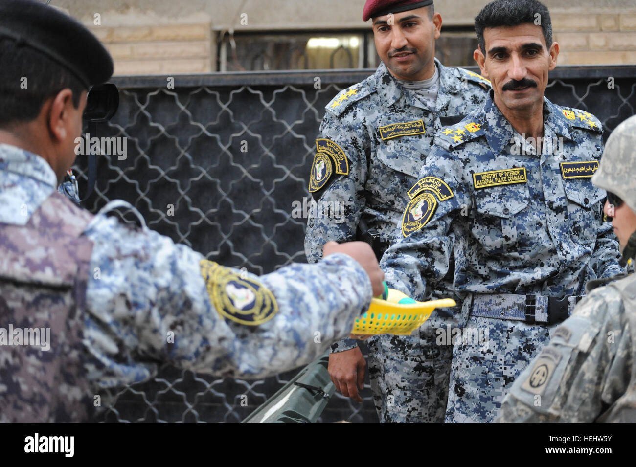 Iraqi national police Brigadier General Ali Ibraheem Dabown, Commander ...