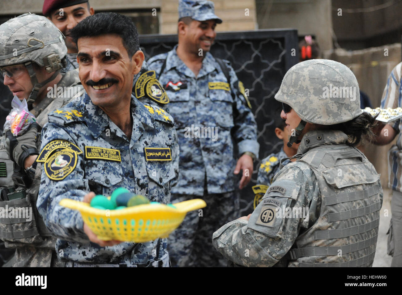 Iraqi national police Brigadier General Ali Ibraheem Dabown, Commander ...