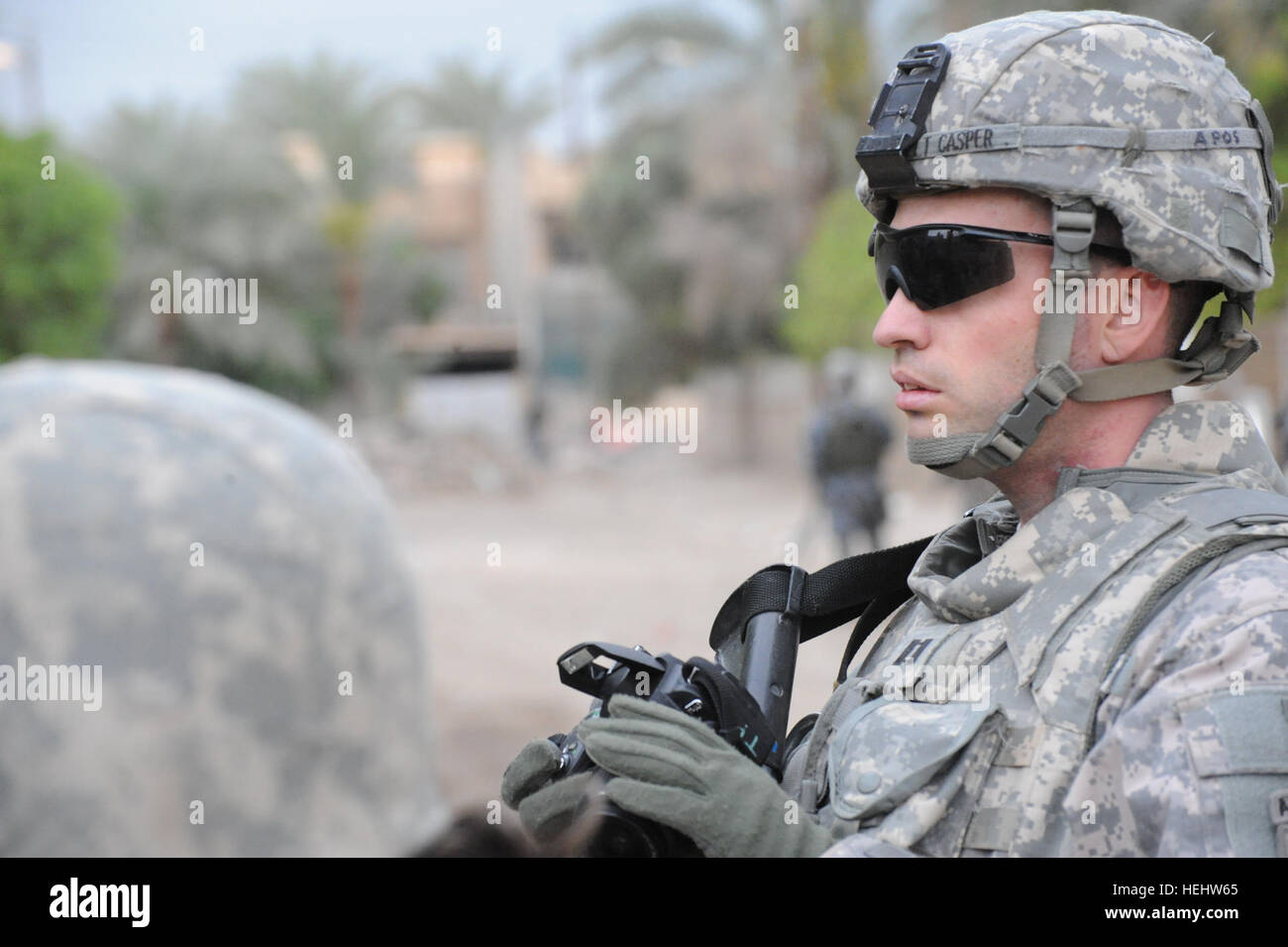 U.S. Army Cpt. Ronald Casper of 2nd Battalion, 505th Parachute Infantry ...