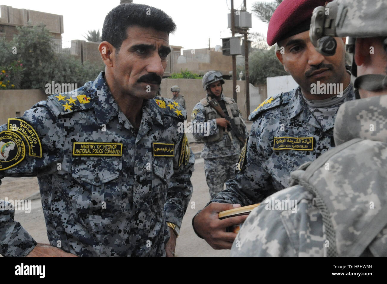 Iraqi national police Brigadier General Ali Ibraheem Dabown, Commander ...