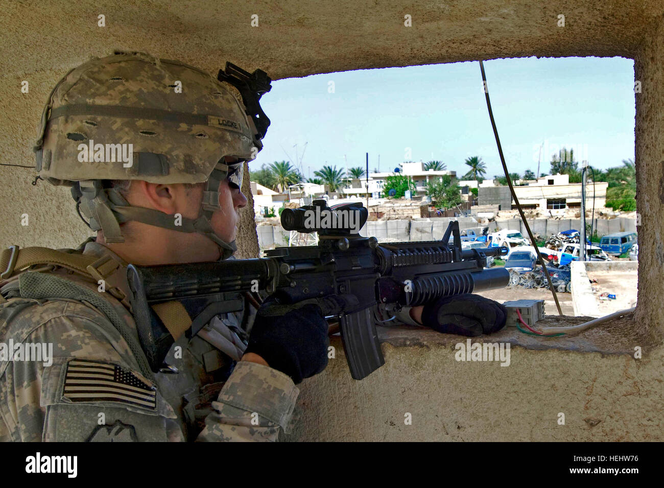 U.S. Army Spc. Anthony Locke from 3rd Battalion, 21st Infantry Regiment ...