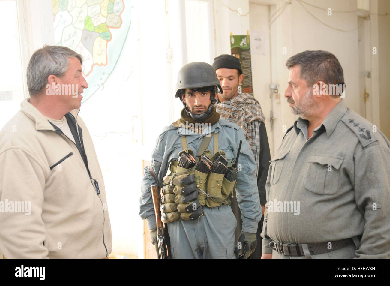 SAYED ABAD, WARDAK PROVINCE, Afghanistan – J.D. Dodson (left), embedded ...