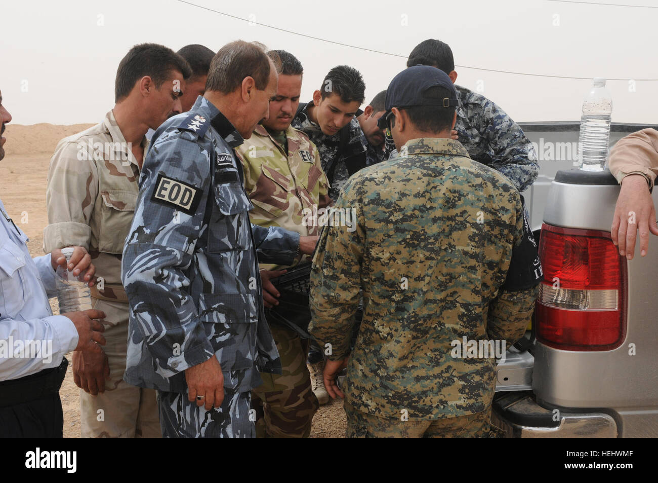Iraqi police Col. Abdul Hadi Saleh Mohammad, commander of the Counter ...
