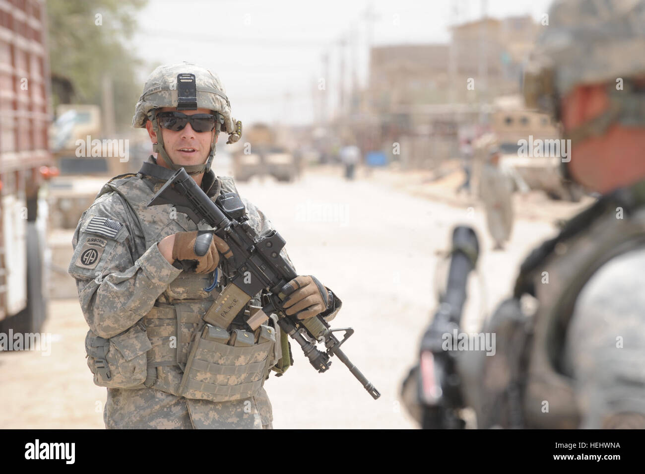U.S. Army Sgt. John Palmer of Headquarters and Headquarters Company ...