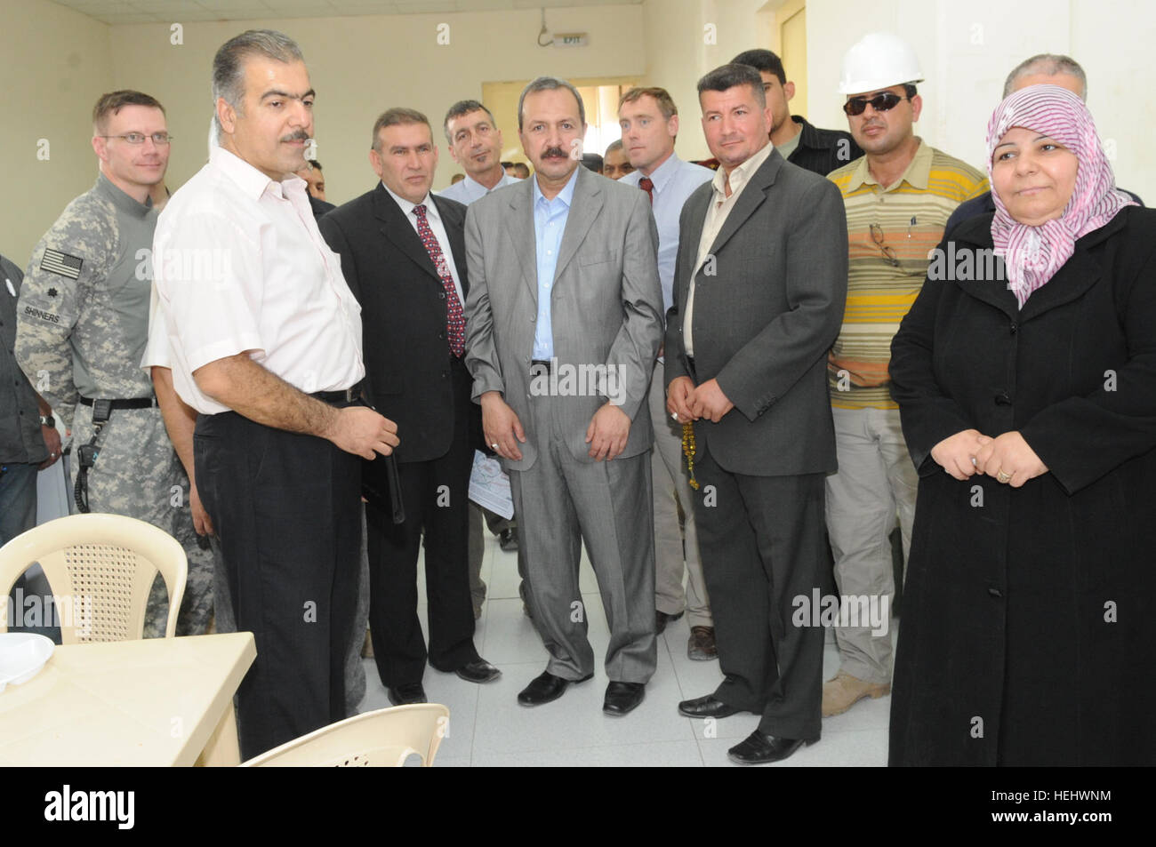 U.S. Army Lt. Col. Michael Shinners (left) from Alexandria, Va., Deputy ...