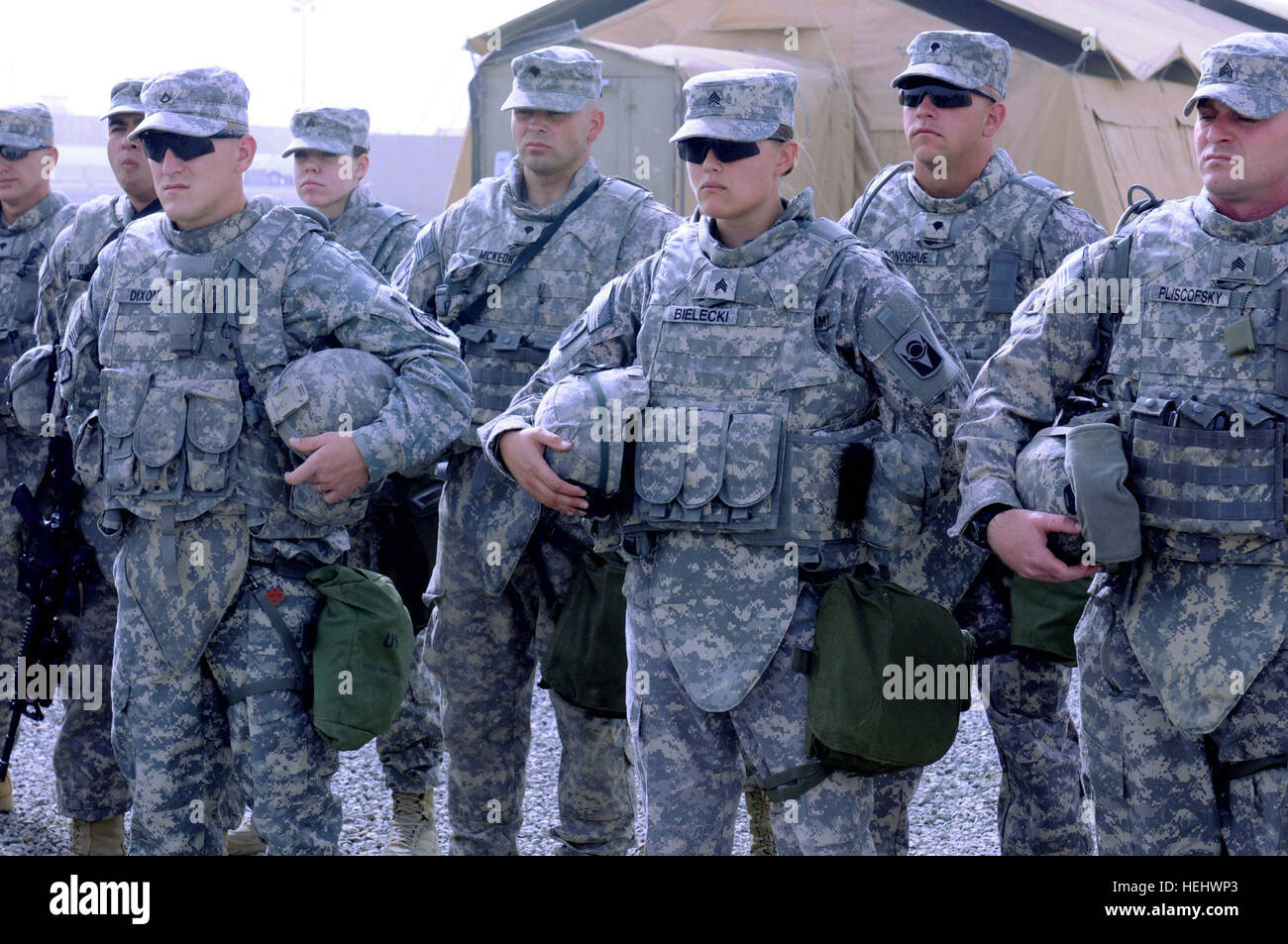Soldiers from the 53rd Infantry Brigade Combat Team, 62nd Chemical ...