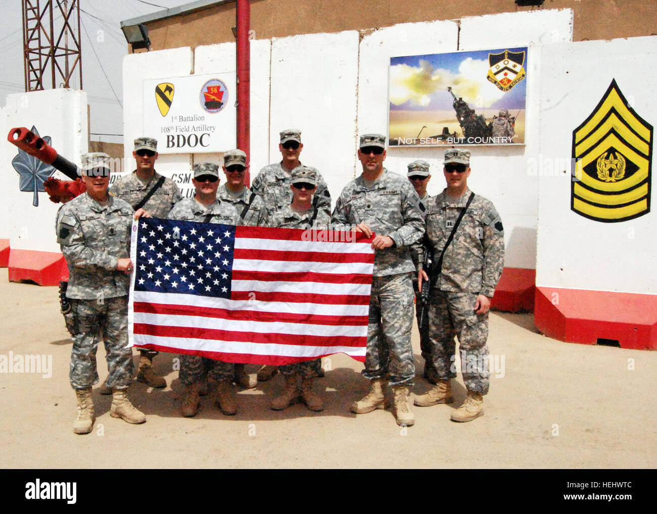 Command Sgt. Maj. Stephen J. Klunk (left) and members of Task Force ...