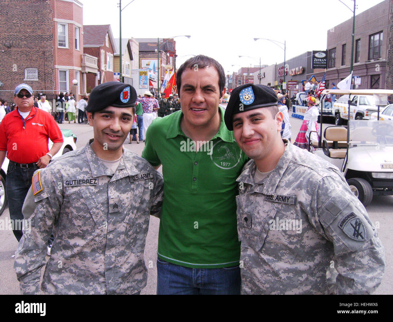 Cuauht%%%%%%%%C3%%%%%%%%A9moc Blanco Chicago Cinco de Mayo 2009 Stock ...