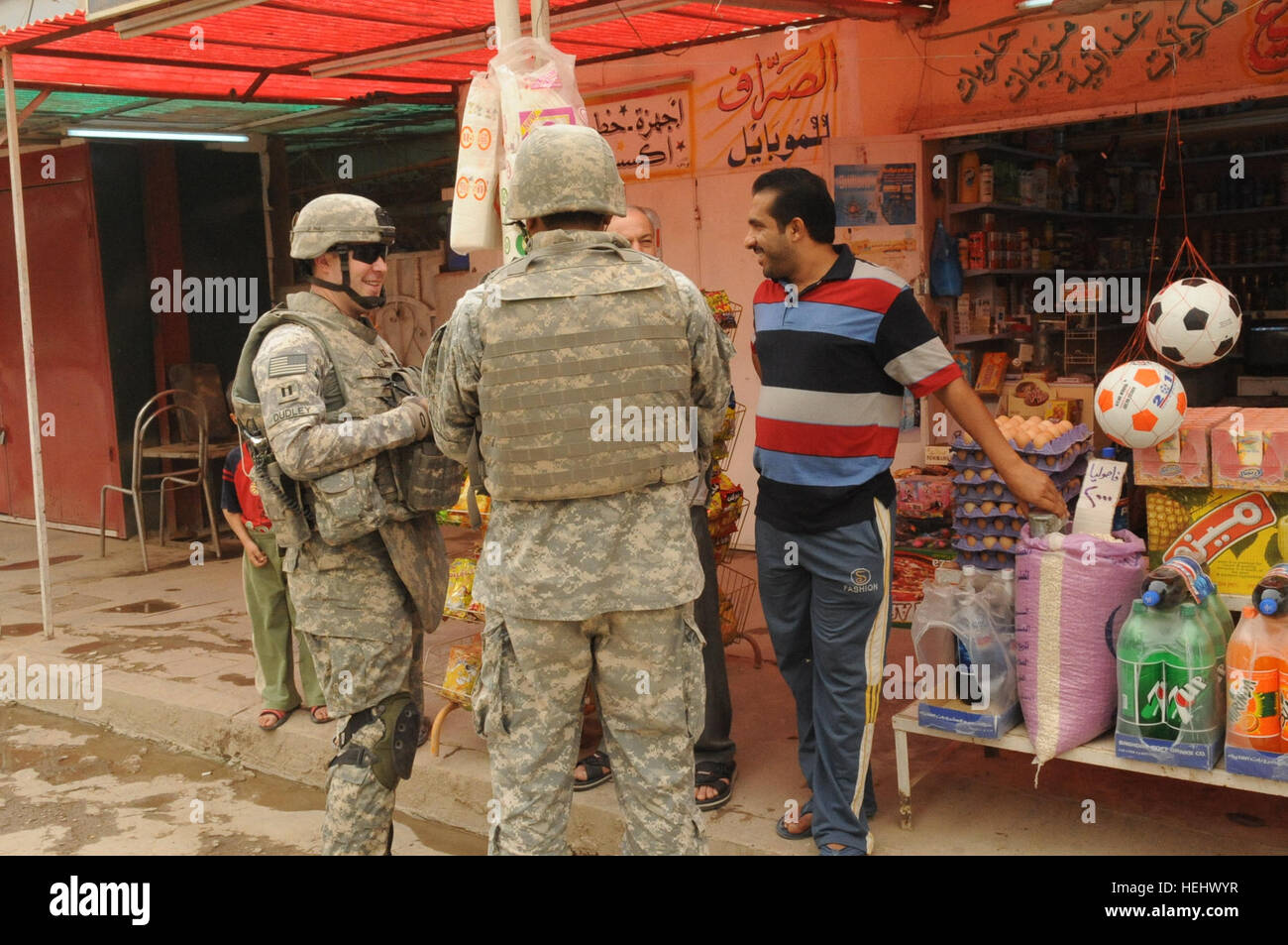 U.S. Army Capt. Jason Dudley from 1st Battalion, 5th Cavalry Regiment ...