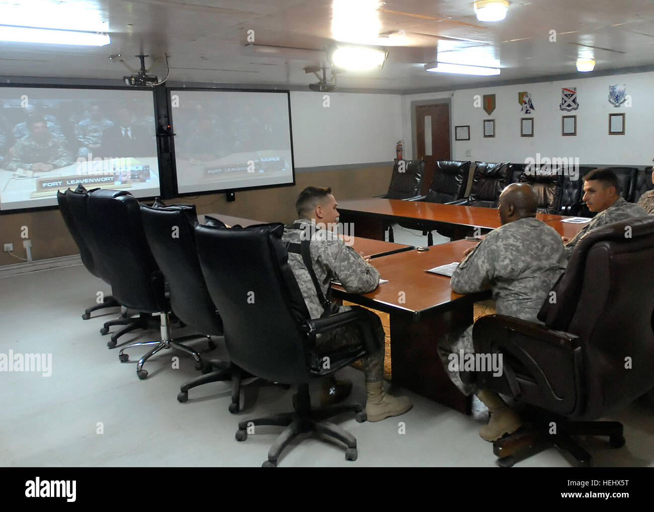 Dagger senior leadership conducts video teleconference with kans hi-res ...