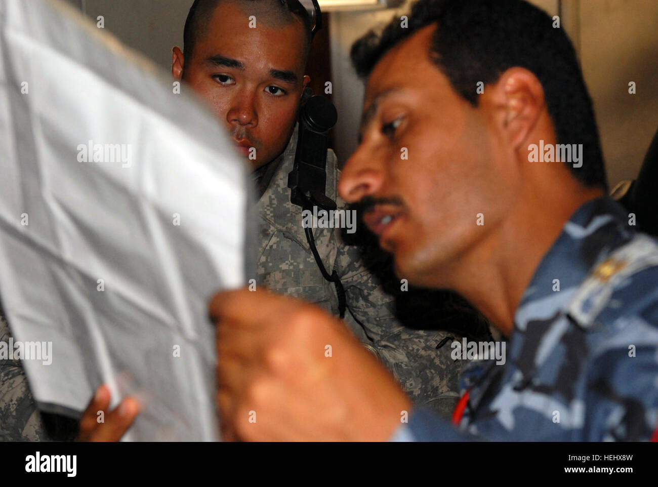 1st Lt. Ray Critchfield (left), tank platoon leader, Company C., 2nd Bn ...