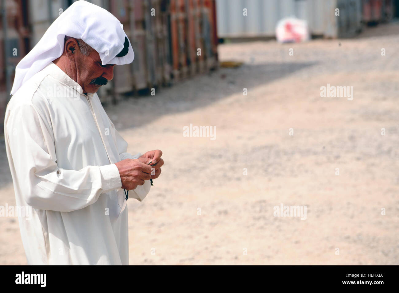 A Sheikh representing a region for the Sunni organization, Sahwa ...