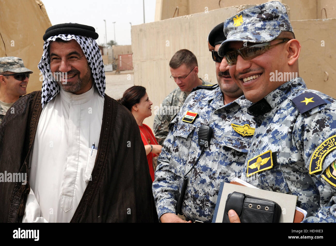 A Sheikh, representing a region for the Sunni organization, Sahwa, and ...