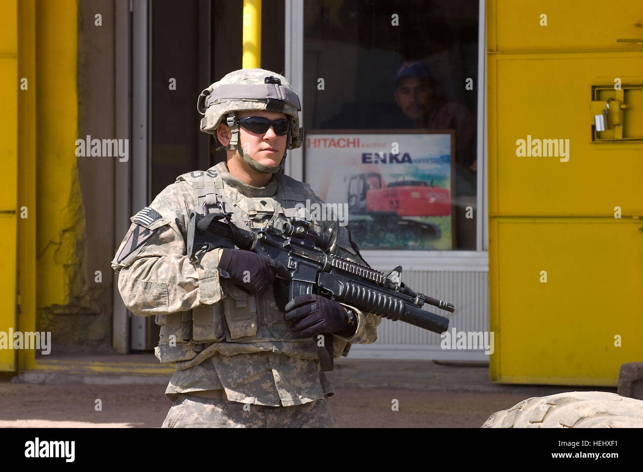 U.S. Army Spc. Austin Carr, a cavalry scout from Chicago, Ill ...