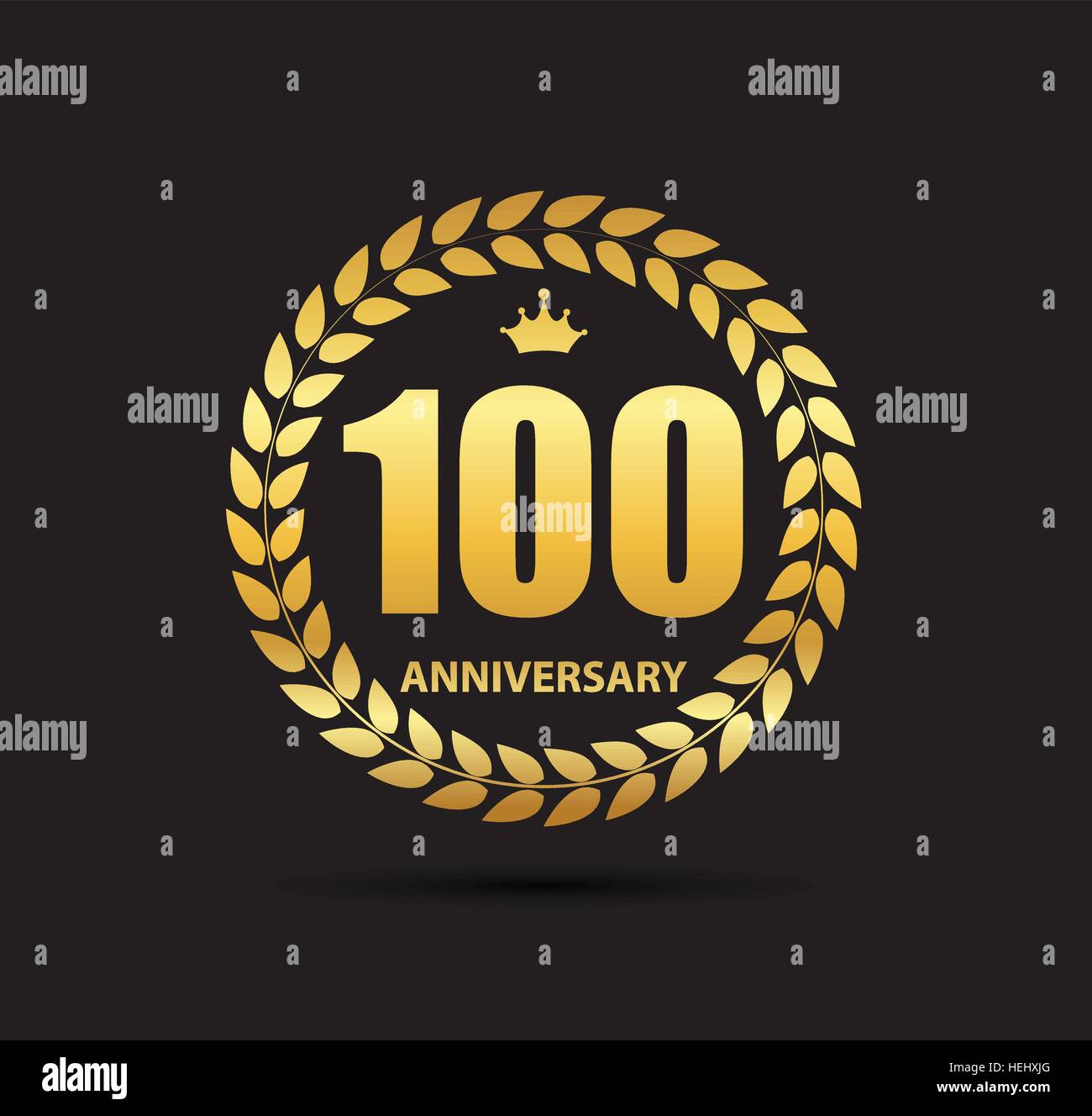 100 years logo Stock Vector Images - Alamy