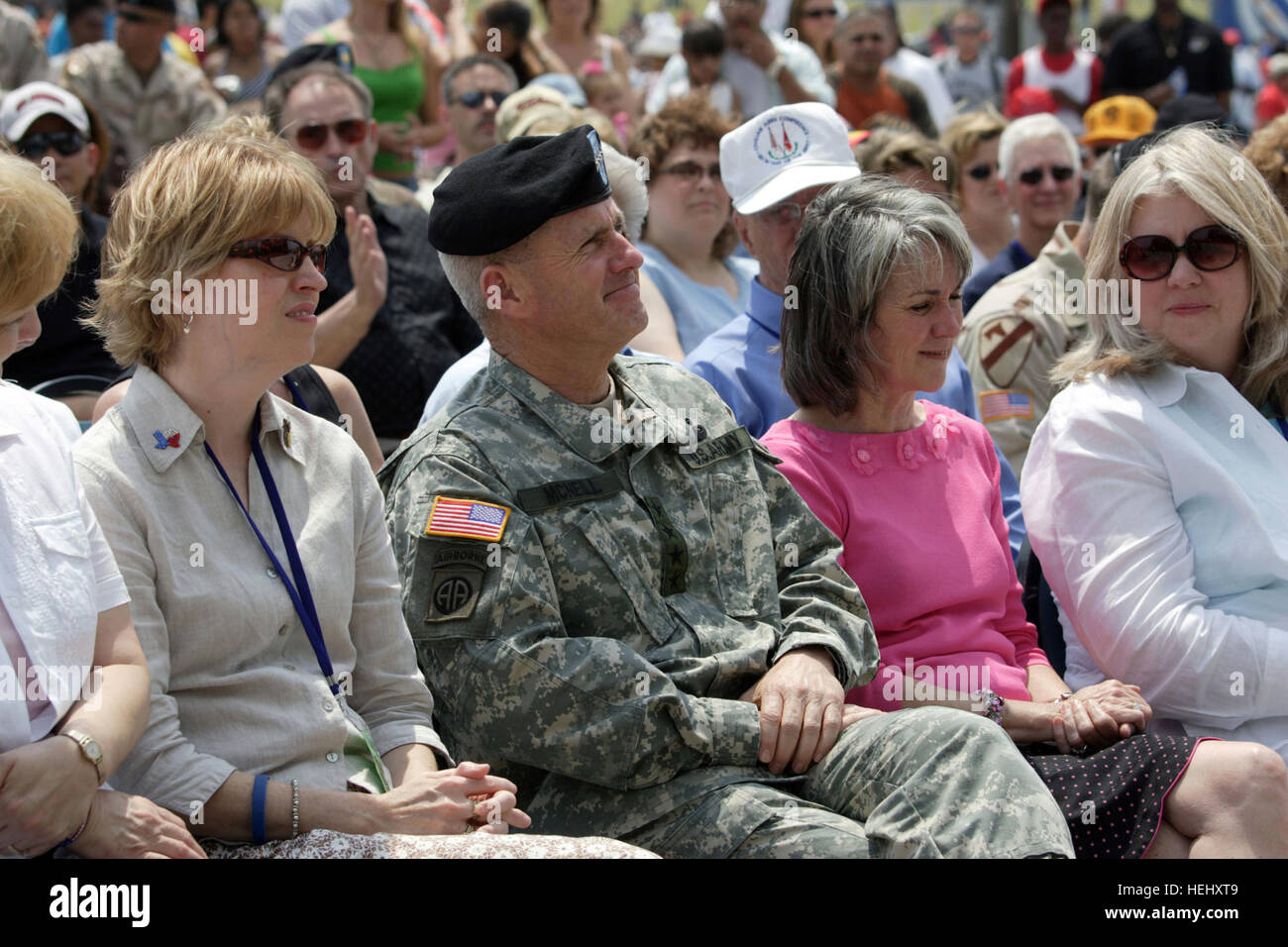 US Army (USA) General (GEN) Dan K. McNeill (center), Commanding General ...