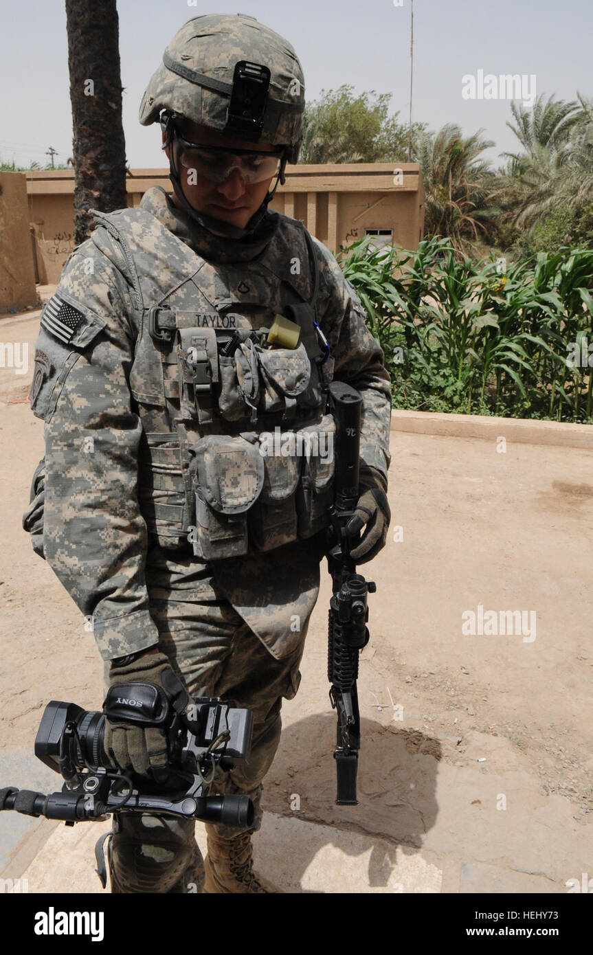 U.S. Soldier Pfc. Mitch Taylor from Safford, Ariz., of Headquarters and ...