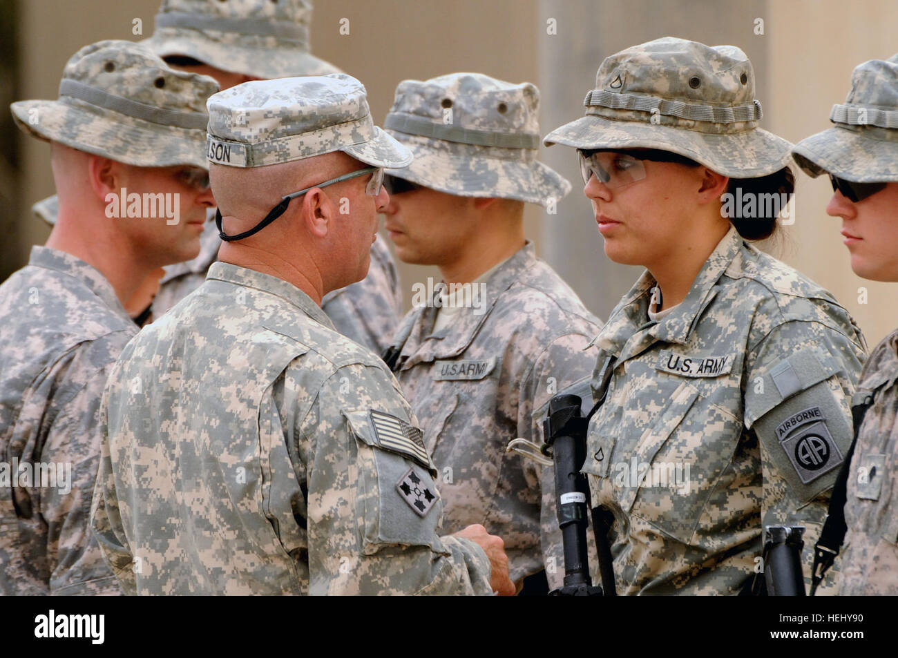 U.S. Army Command Sgt. Maj. Lawrence Wilson from Austin, Texas, command ...