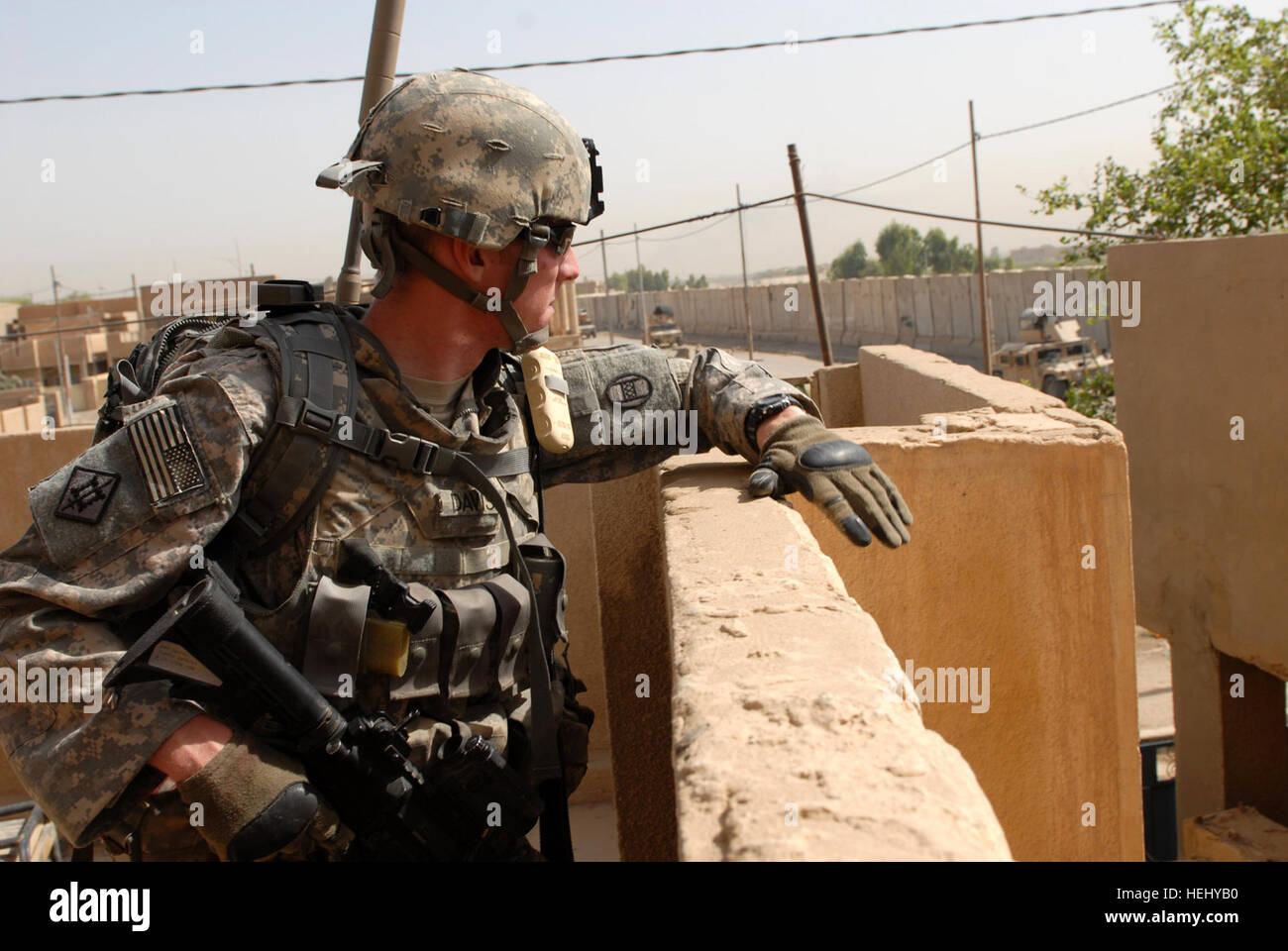 Spc. Justin Davis, an infantryman from Walkertown, N.C., assigned to ...