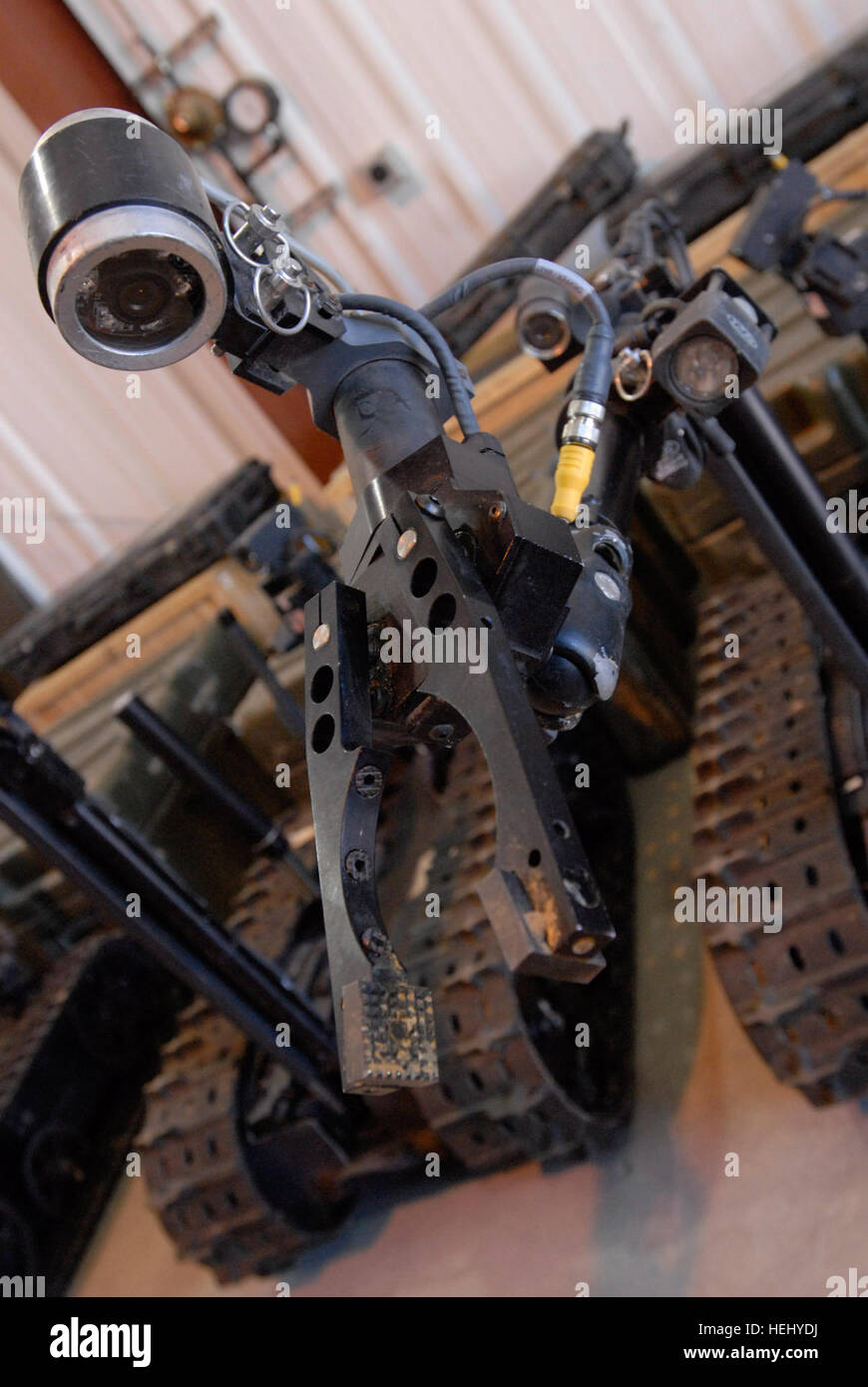 FORT POLK, La. - A Talon robot cools down from the heat of hands-on ...