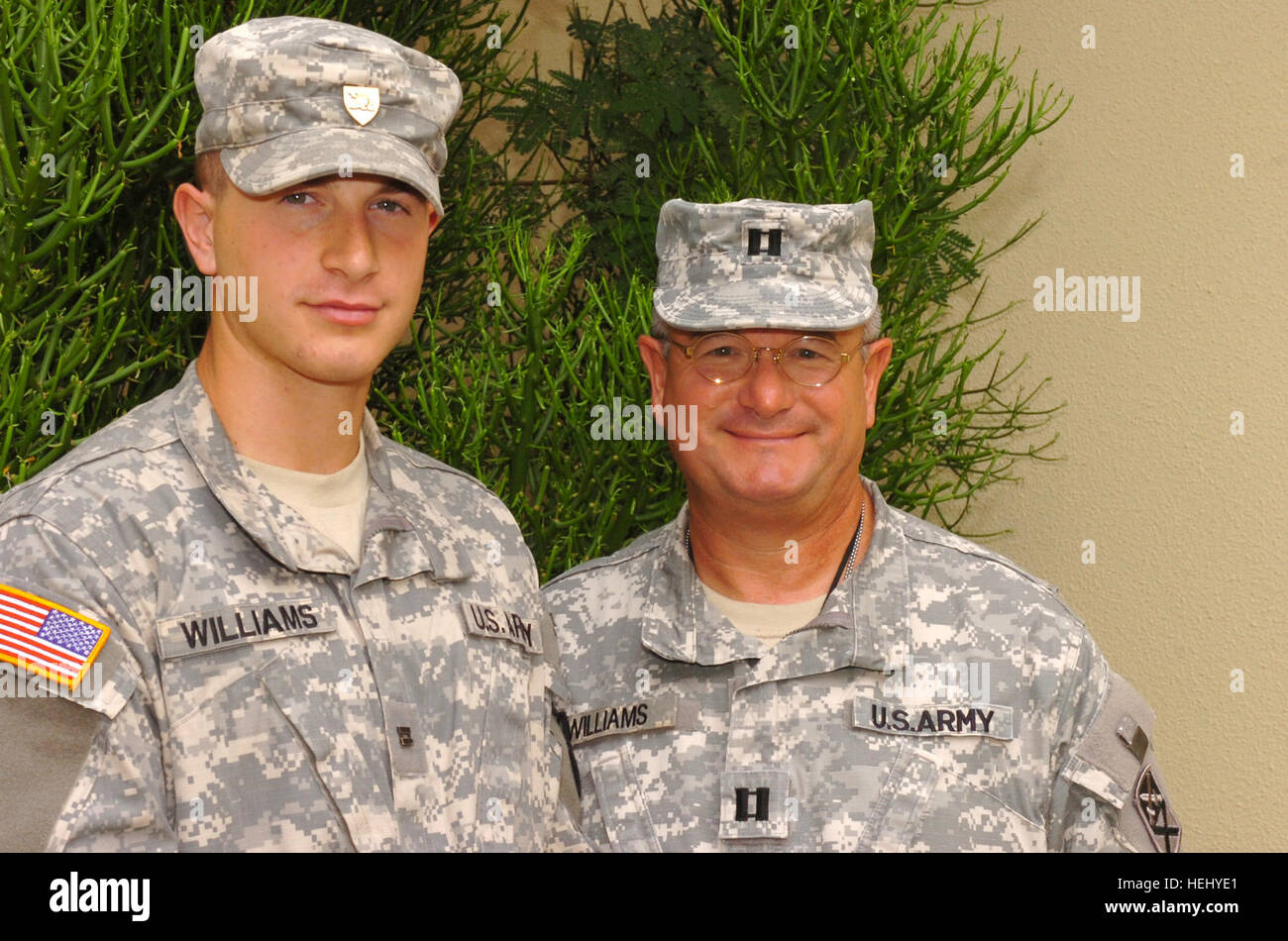 West Point Cadet Carson Williams and Army Capt. Frank Williams Jr., a ...