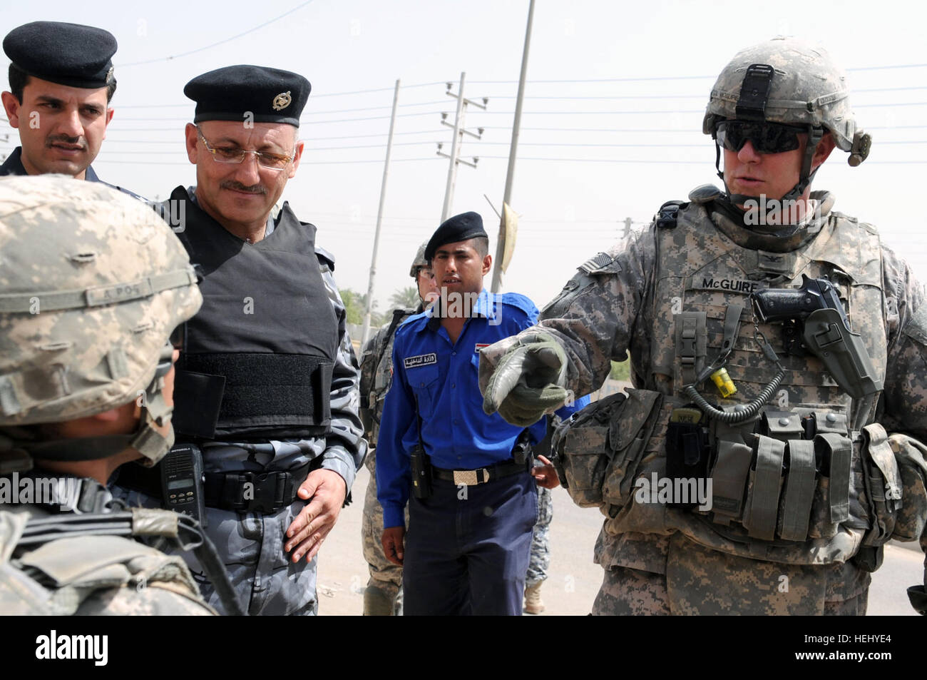 U.S. Army Col. Timothy McGuire, commander of 3rd Brigade Combat Team ...