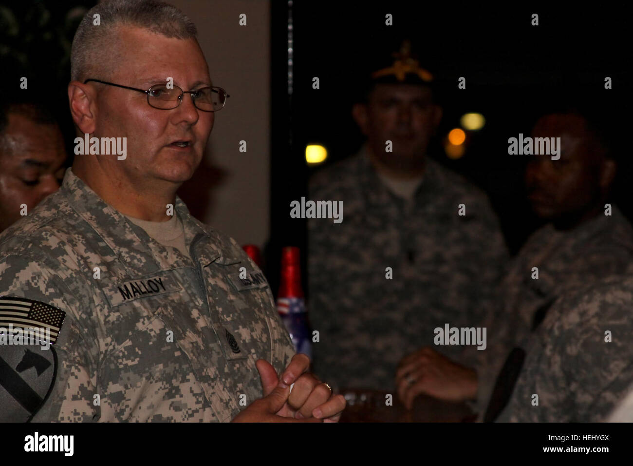 Attending a rooftop celebration of the Army's 234th birthday as a guest ...