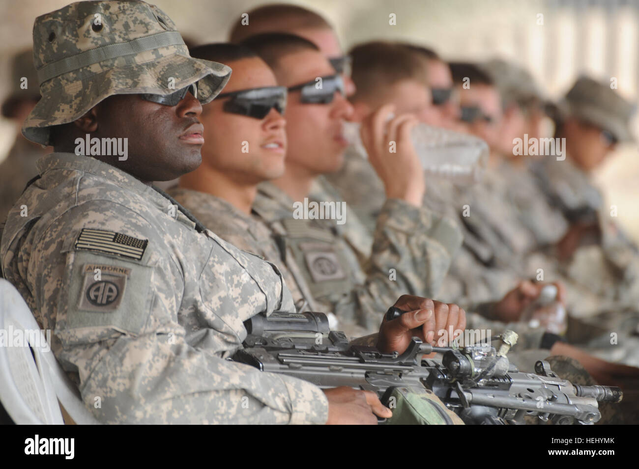 U.S. Soldiers of Alpha Company, 2nd Battalion, 505th Parachute Infantry ...