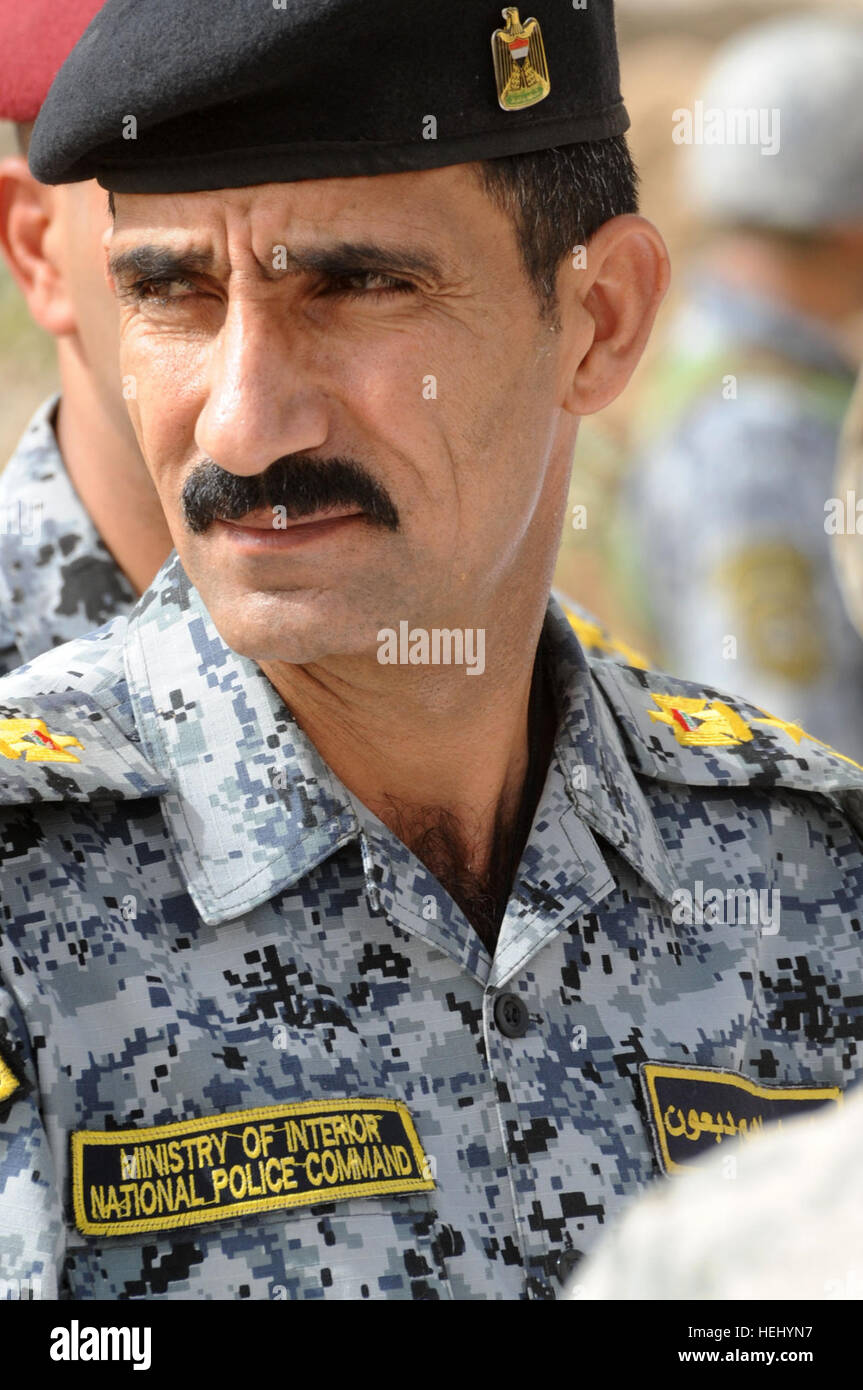 Iraqi national police Brig. Gen. Ali Ibraheem Dabown, commander of 8th ...