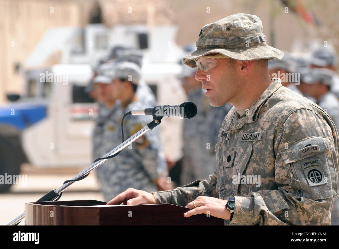 U.S. Army Lt. Col. Louis Zeisman, commander of 2nd Battalion, 505th ...