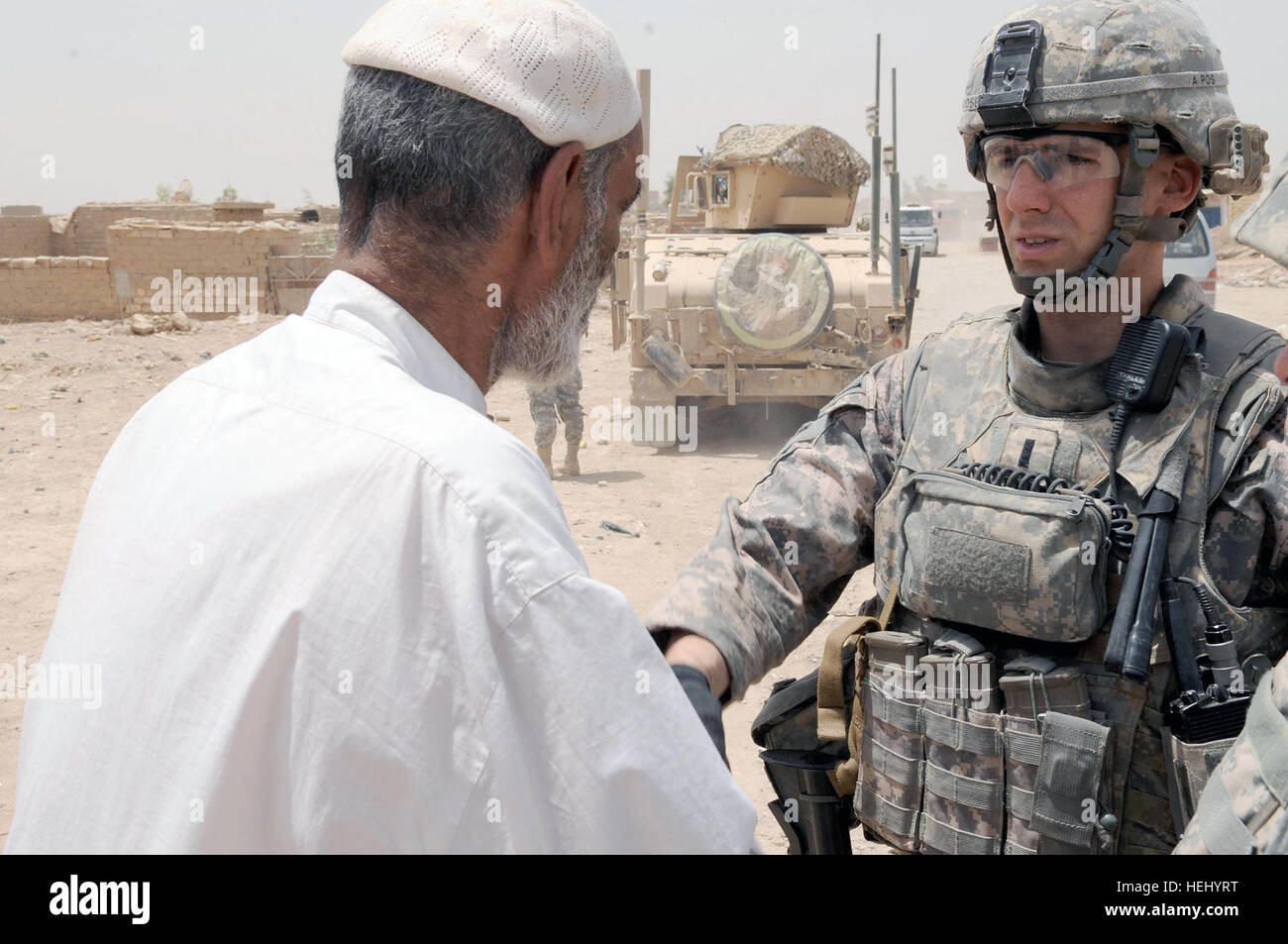 U.S. Army 1st Lt. Pete Van Hooser from Virginia Beach, Va., assigned to ...
