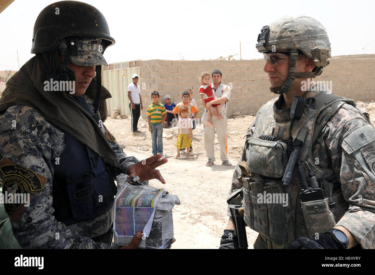 U.S. Army 1st Lt. Pete Van Hooser from Virginia Beach, Va., assinged to ...
