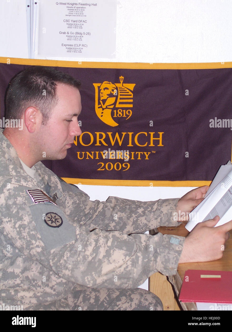 US Army 52311 Spc. Christopher Brown, an administrative assistant with ...