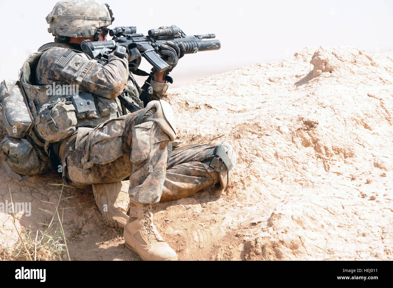 U.S. Army Sgt. Joey Benavides, of 5th Squadron, 73rd Cavalry Regiment ...