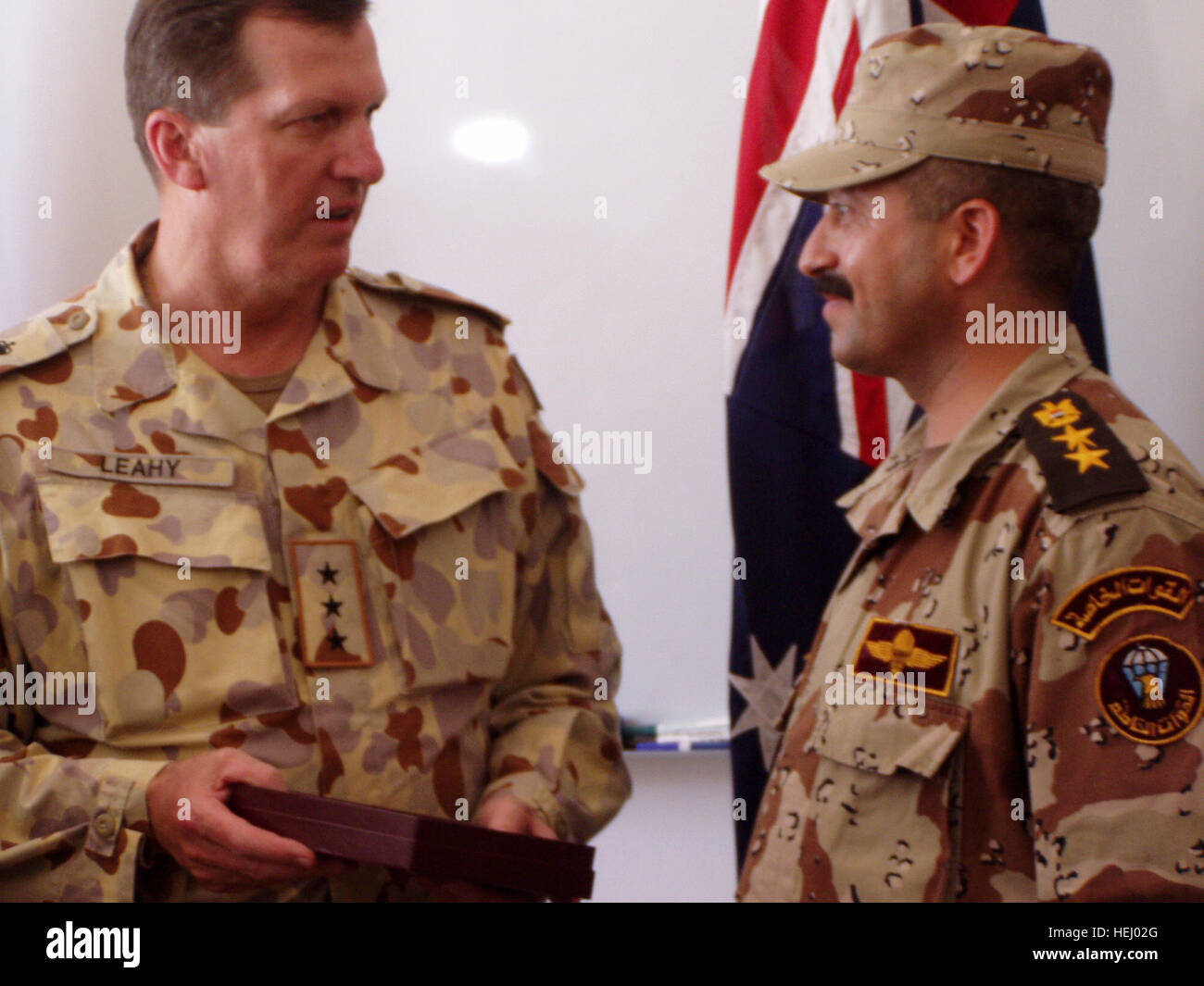 BAGHDAD— Chief of Staff of the Australian Army, Lt. Gen. Peter Leahy ...