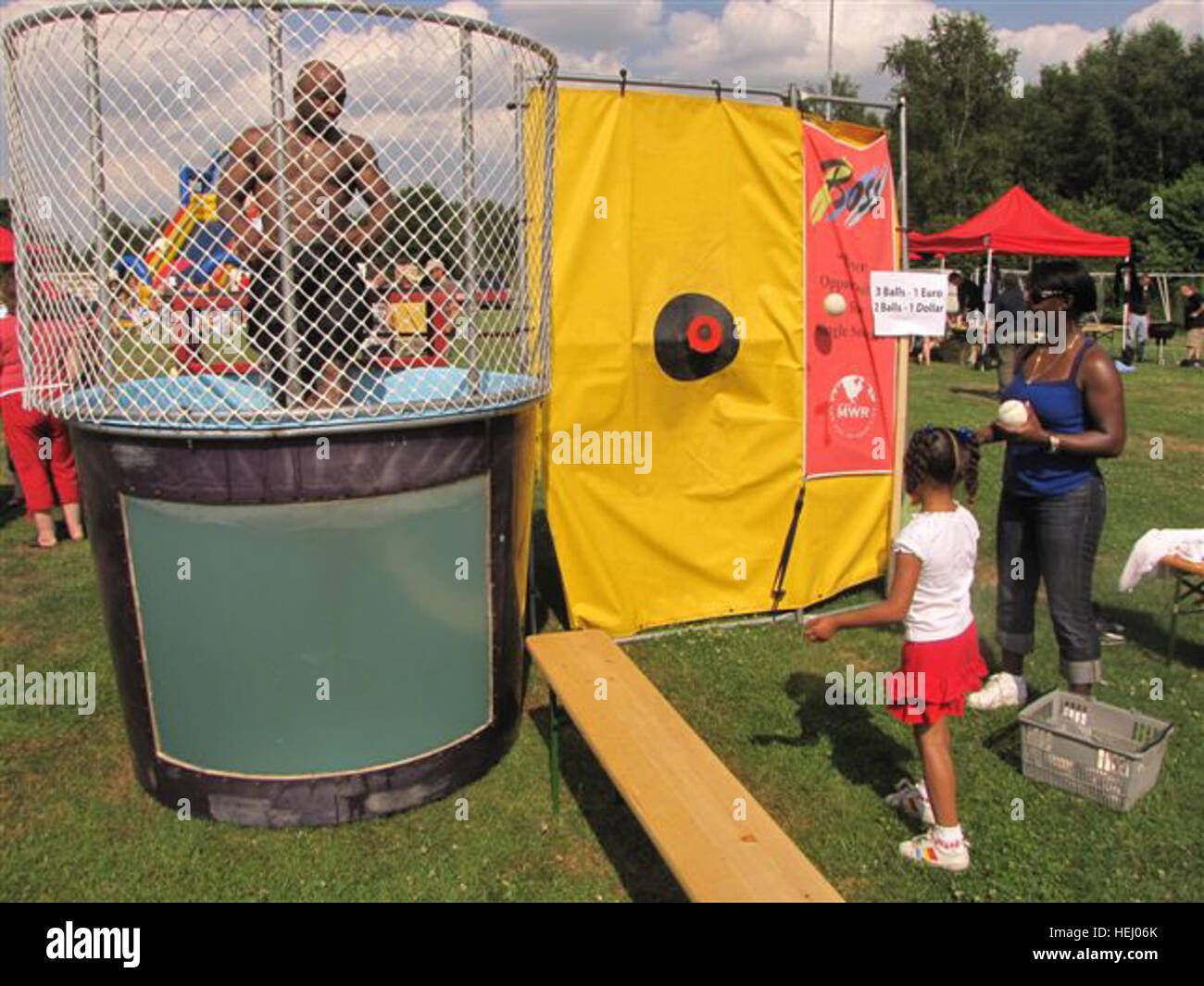 US Army 52354 Dunk Booth Stock Photo - Alamy