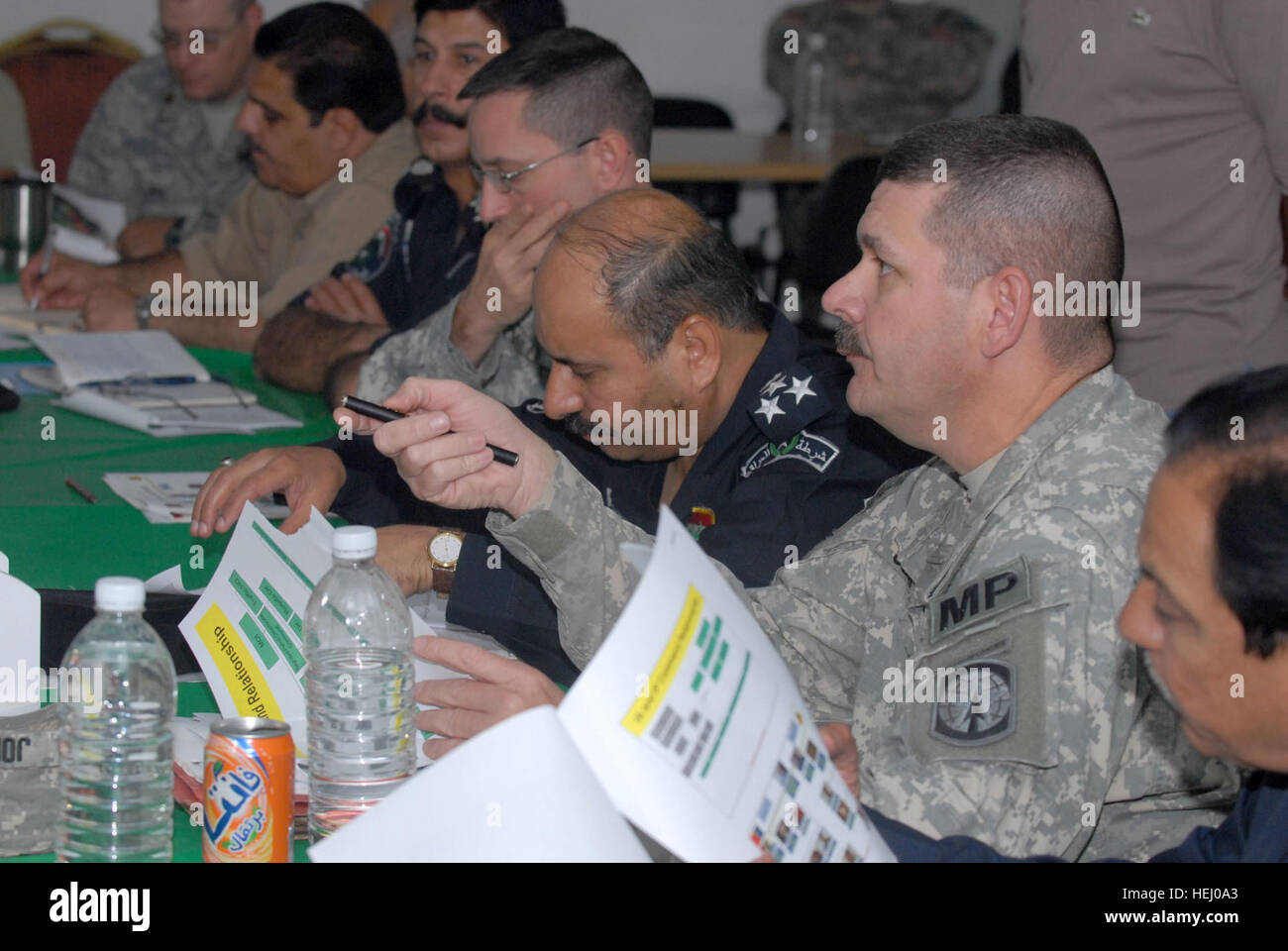 At Forward Operating Base Falcon, Iraq, the commander of the 716th ...