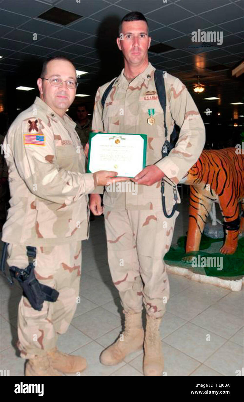 CAMP TIGERLAND, Iraq Staff Sgt. Daniel Slone from New Iberia, La., with ...