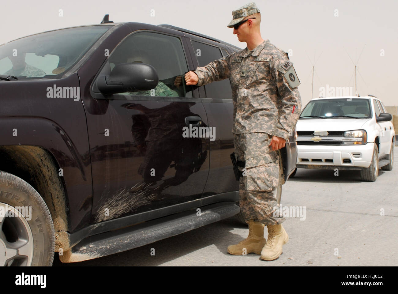 Sgt. David Karlson, military policeman with the 34th Military Police ...